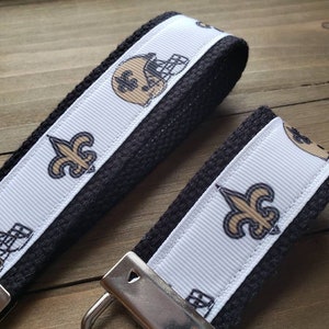 New Orleans Saints Keychain / Ribbon Keychain / Ribbon Keyfob / Teacher ...