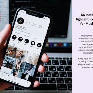 Music Instagram Highlight Covers | Musician Branding | Instant Download ...