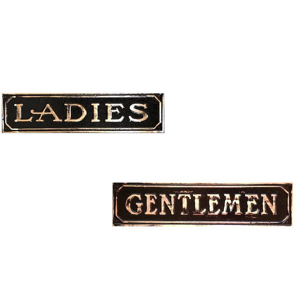 Restroom Ladies and Gentlemen Signs - Etsy