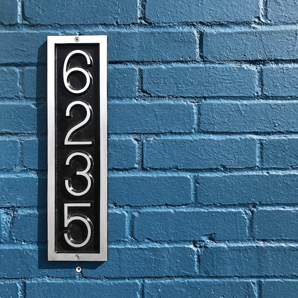 Cast Aluminum House Number Plaque - Etsy