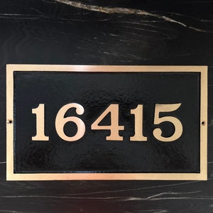 House Number Sign: Custom House Number Sign, 15 3/8" X 9 1/8 ...