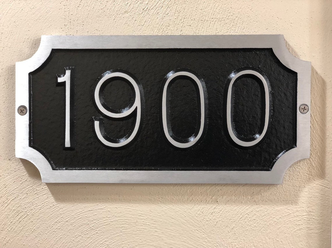 Custom House Number Sign: Traditional William 11 3/4 X - Etsy