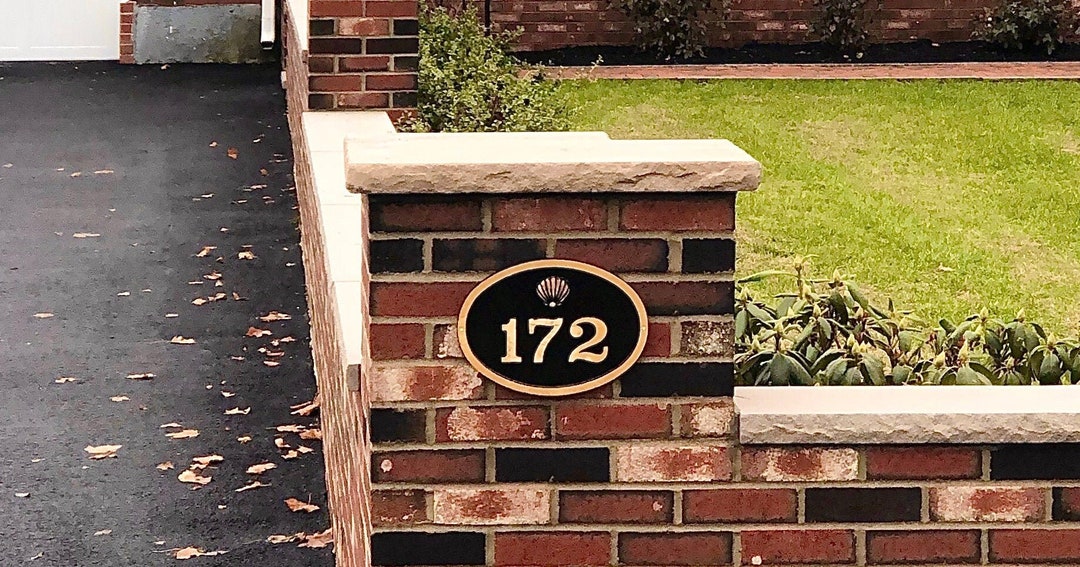 White Sands Seashell Custom House Numbers 12 3/8" X 9" - Etsy