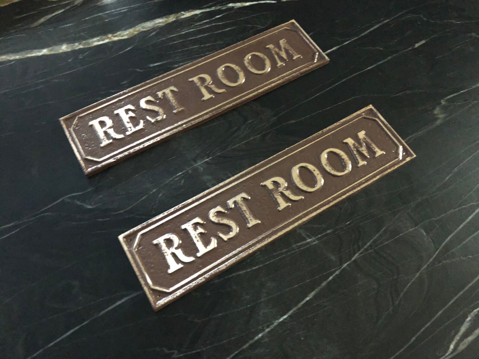 Restroom: Rustic Farmhouse Series Door or Wall Sign Pure | Etsy