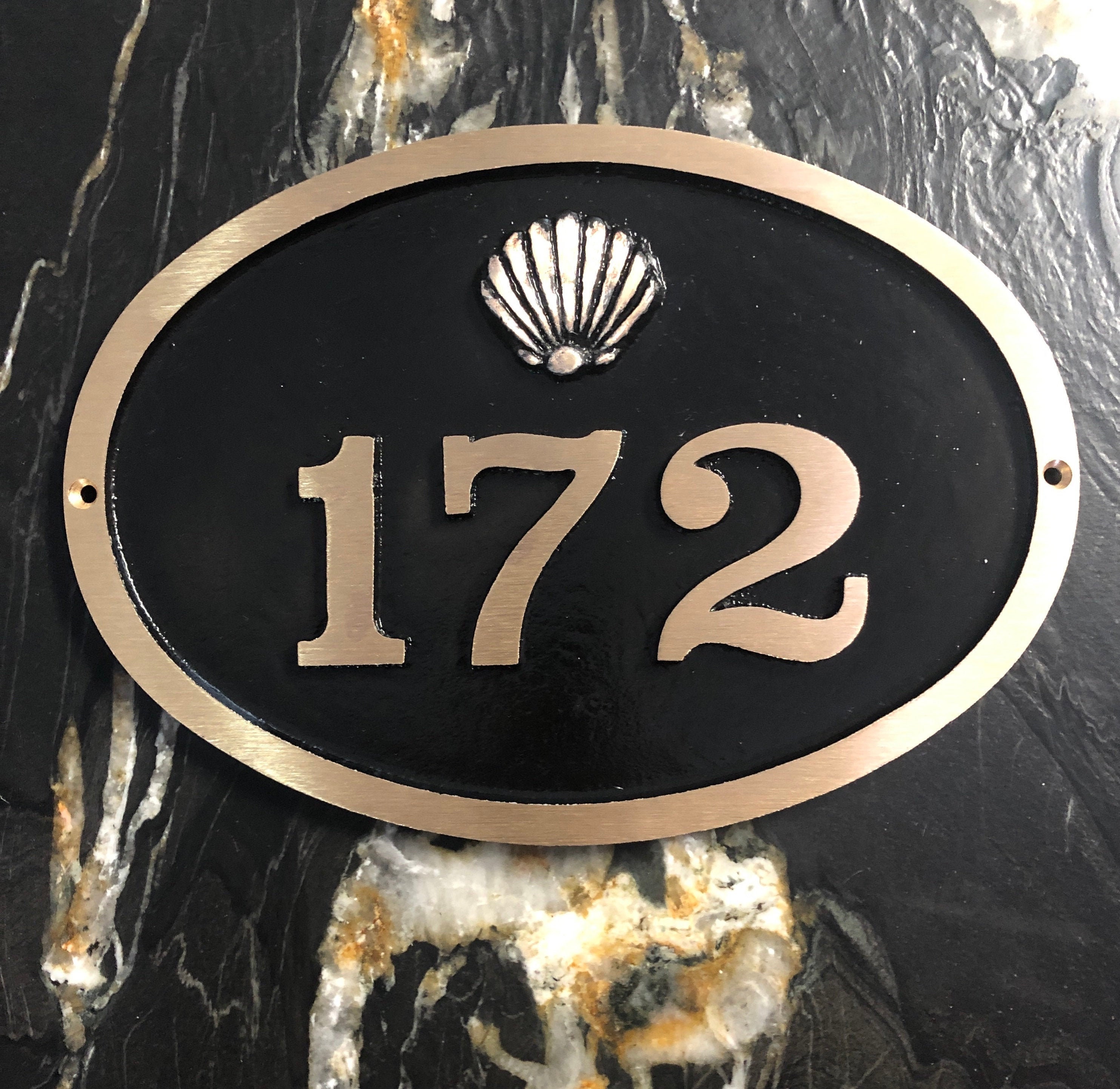 White Sands Seashell Custom House Numbers 12 3/8" X 9" - Etsy