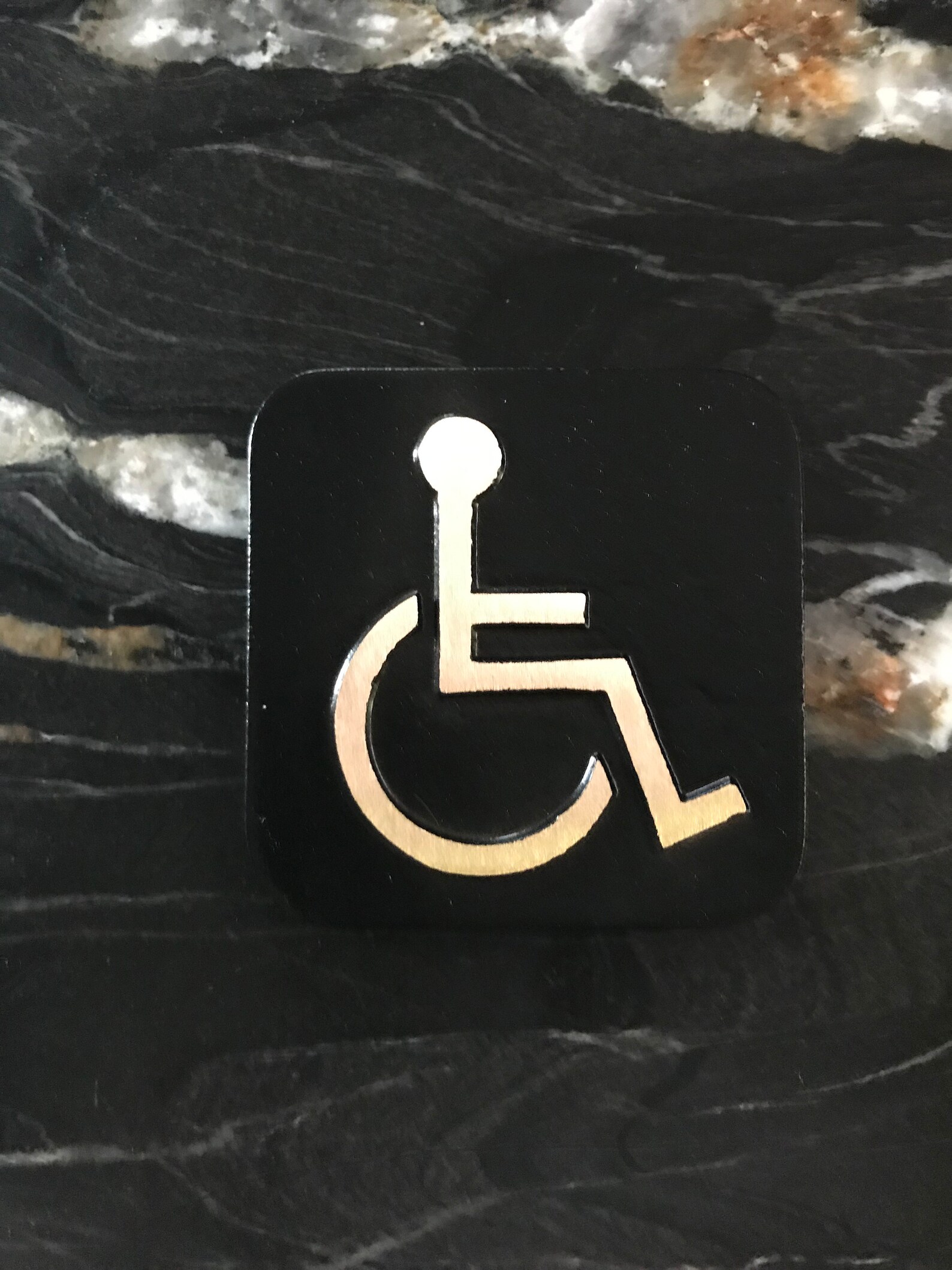 Brass Handicap Sign 3 X 3/16 X 3 | Etsy