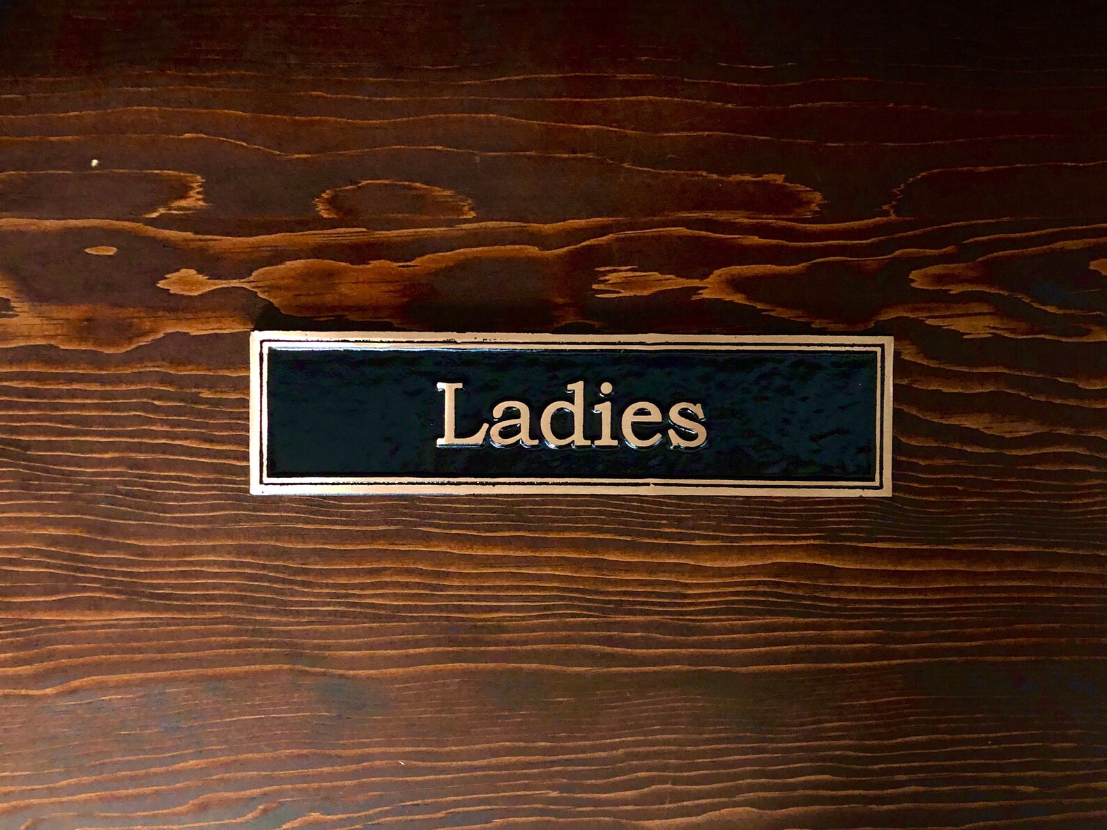 Ladies: Door or Wall Sign Contemporary Series Pure Brass | Etsy