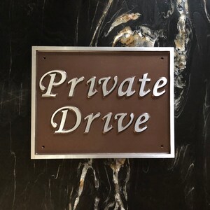 Private Drive Sign Rust-free Solid Aluminum, 19" X 15" Outdoor Property ...