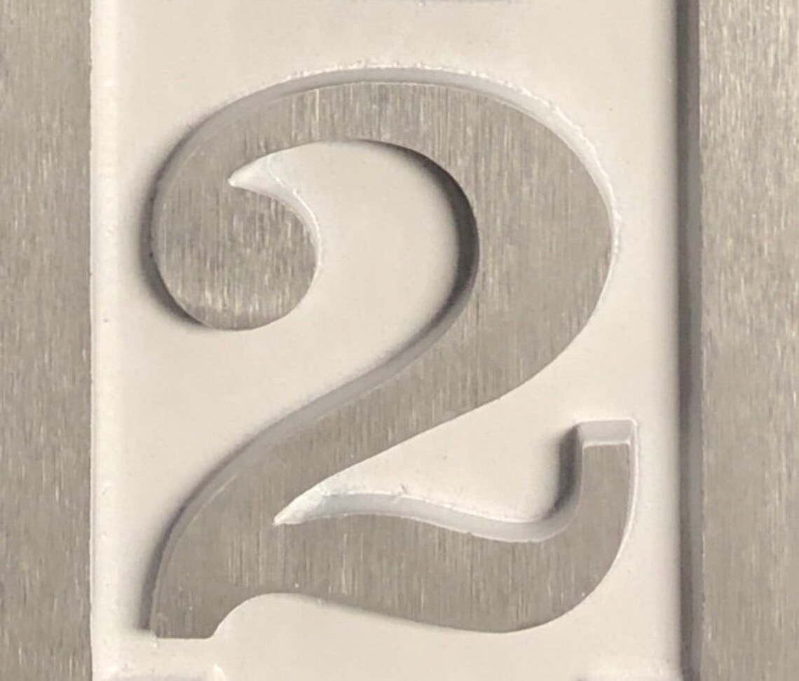 Custom Aluminum House Numbers: Horizontal Casa Palmer Solid - Etsy