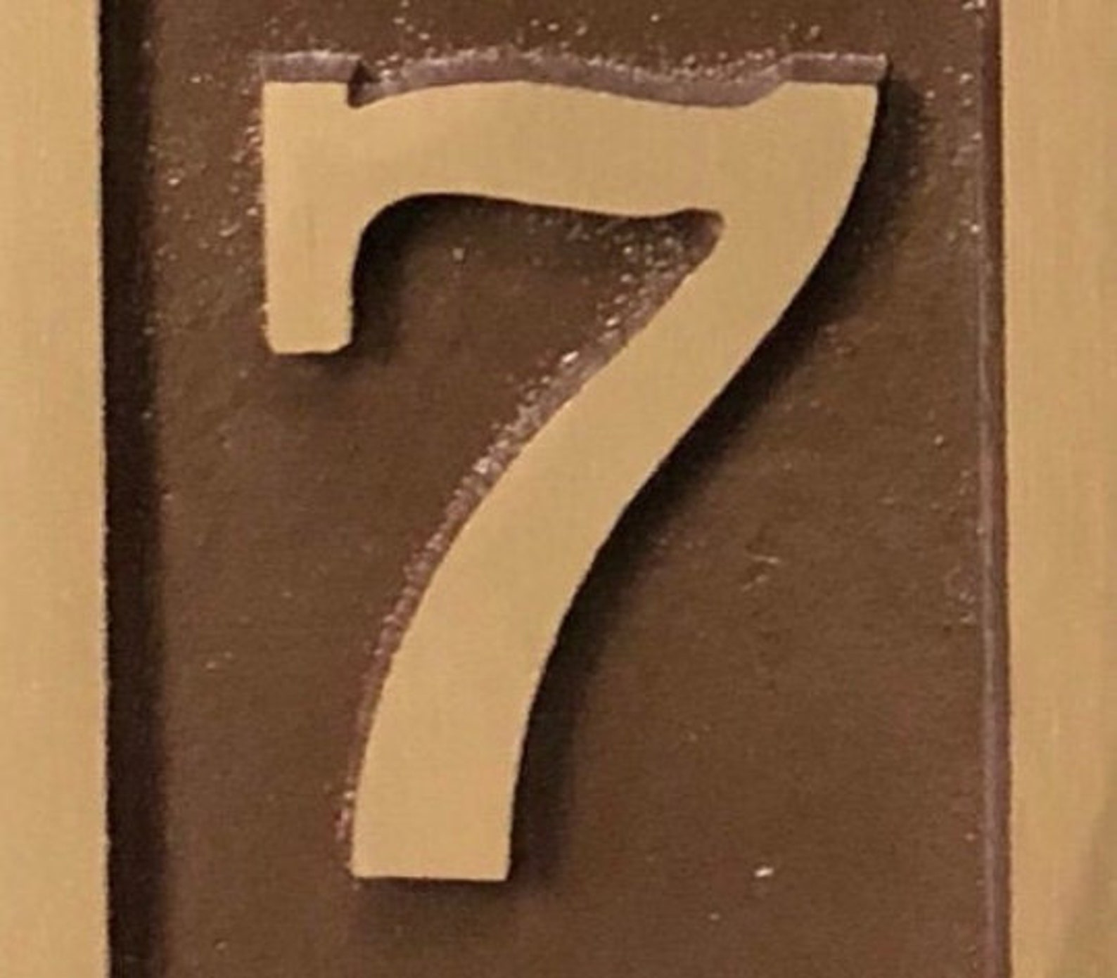 Address Door Number Plaque: Small Brass Oval House Sign, 5" X 3", Bold ...
