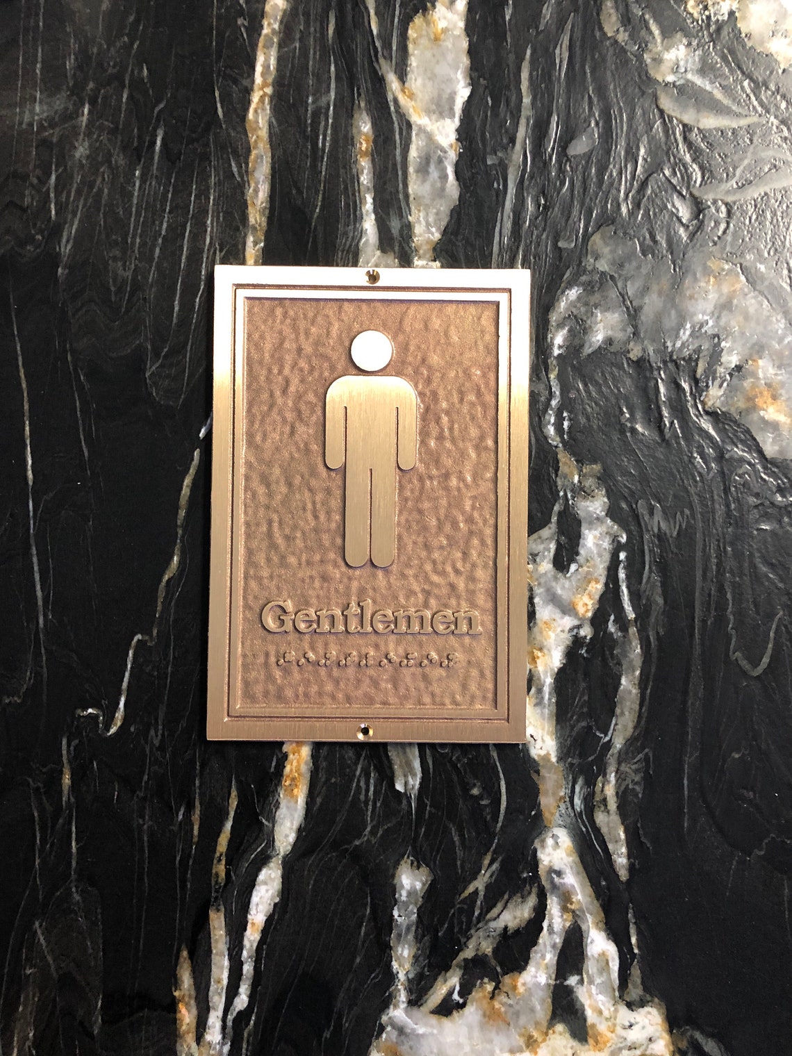 Ladies and Gentlemen Restroom Sign Set: Door or Wall Sign - Etsy