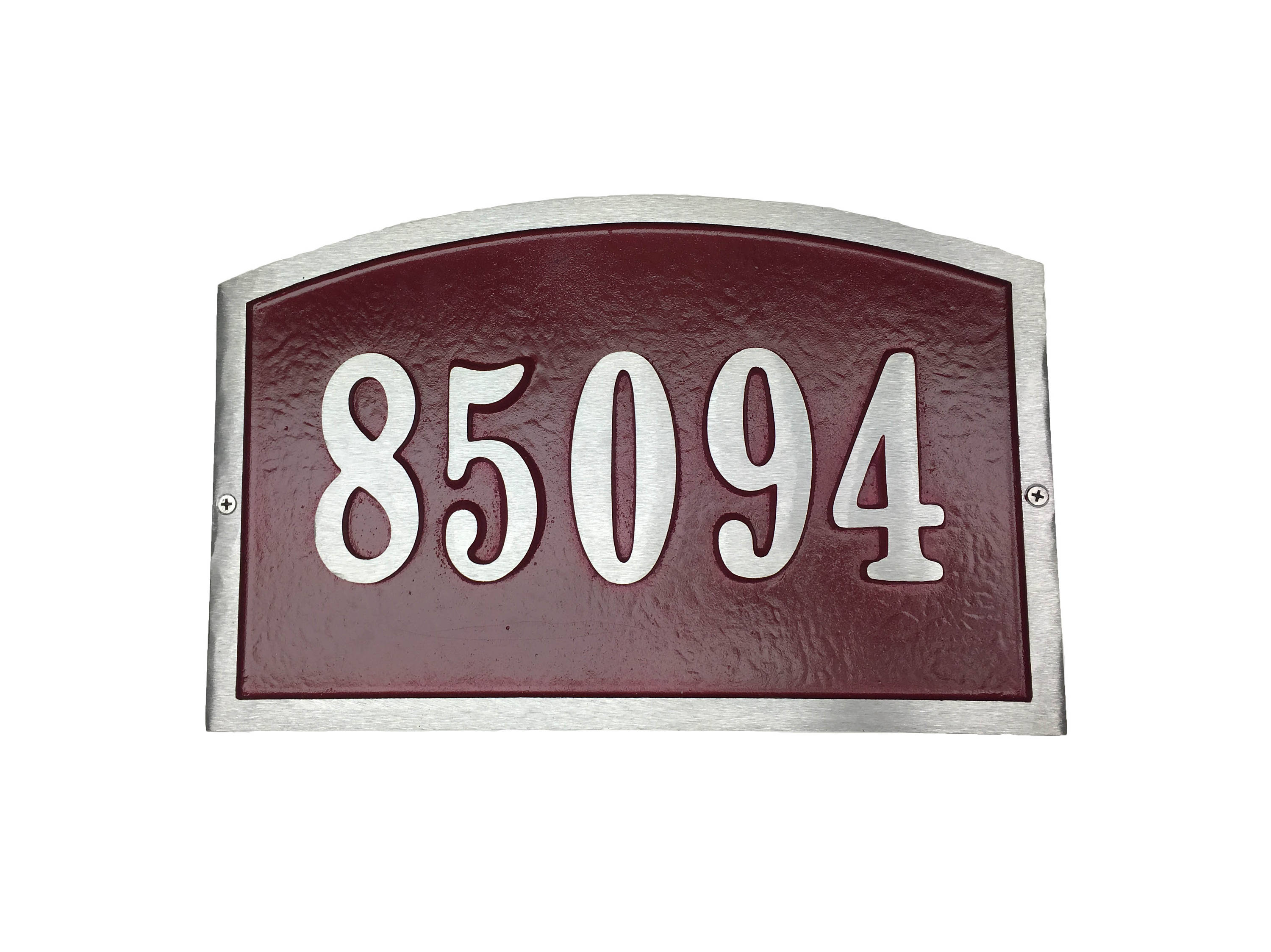 Custom House Numbers: Large Aluminum Arch Horizontal House | Etsy