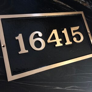 House Number Sign: Custom House Number Sign, 15 3/8" X 9 1/8 ...