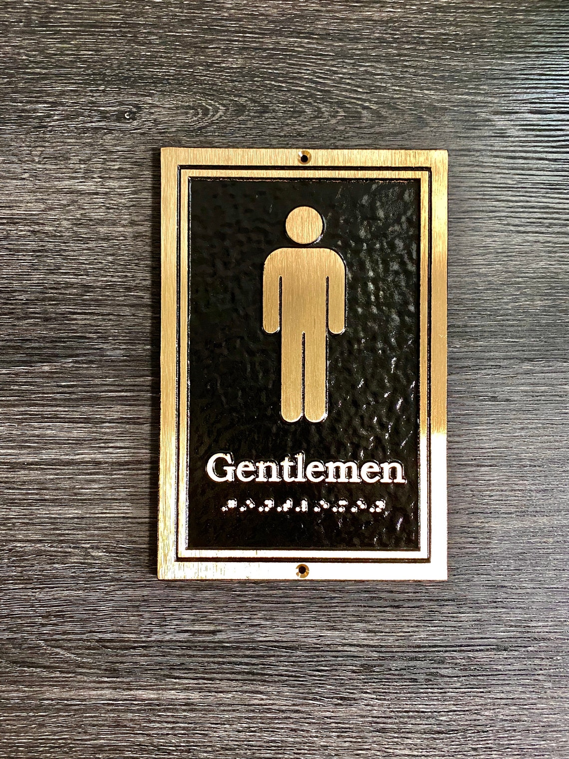 Ladies and Gentlemen Restroom Sign Set: Door or Wall Sign - Etsy