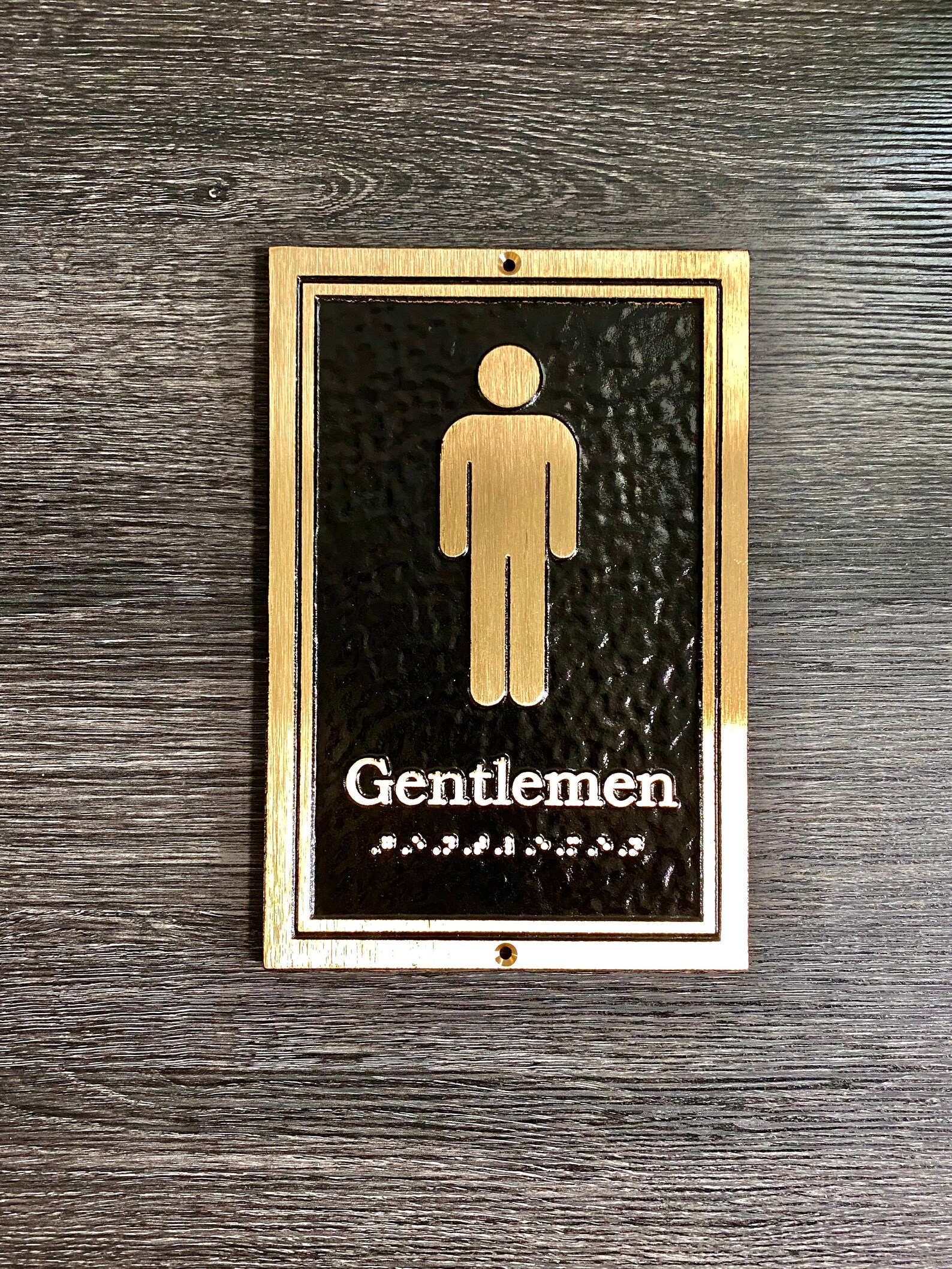 Ladies and Gentlemen Restroom Sign Set: Door or Wall Sign - Etsy