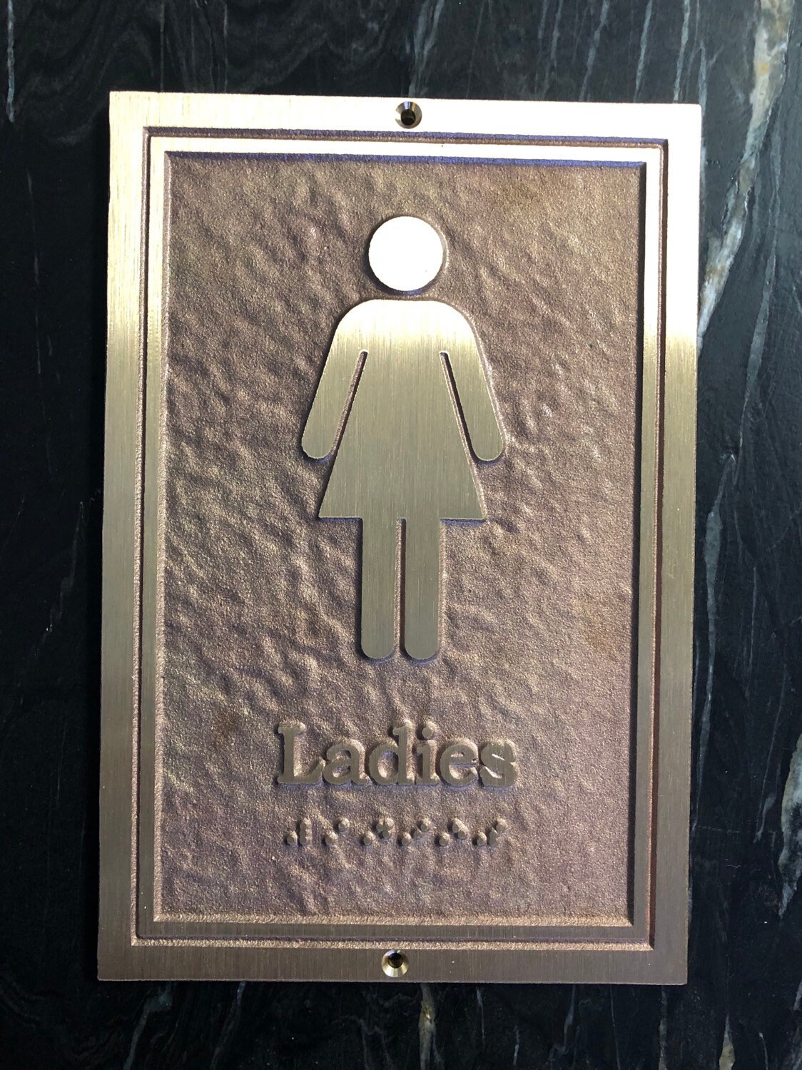 Ladies and Gentlemen Restroom Sign Set: Door or Wall Sign - Etsy