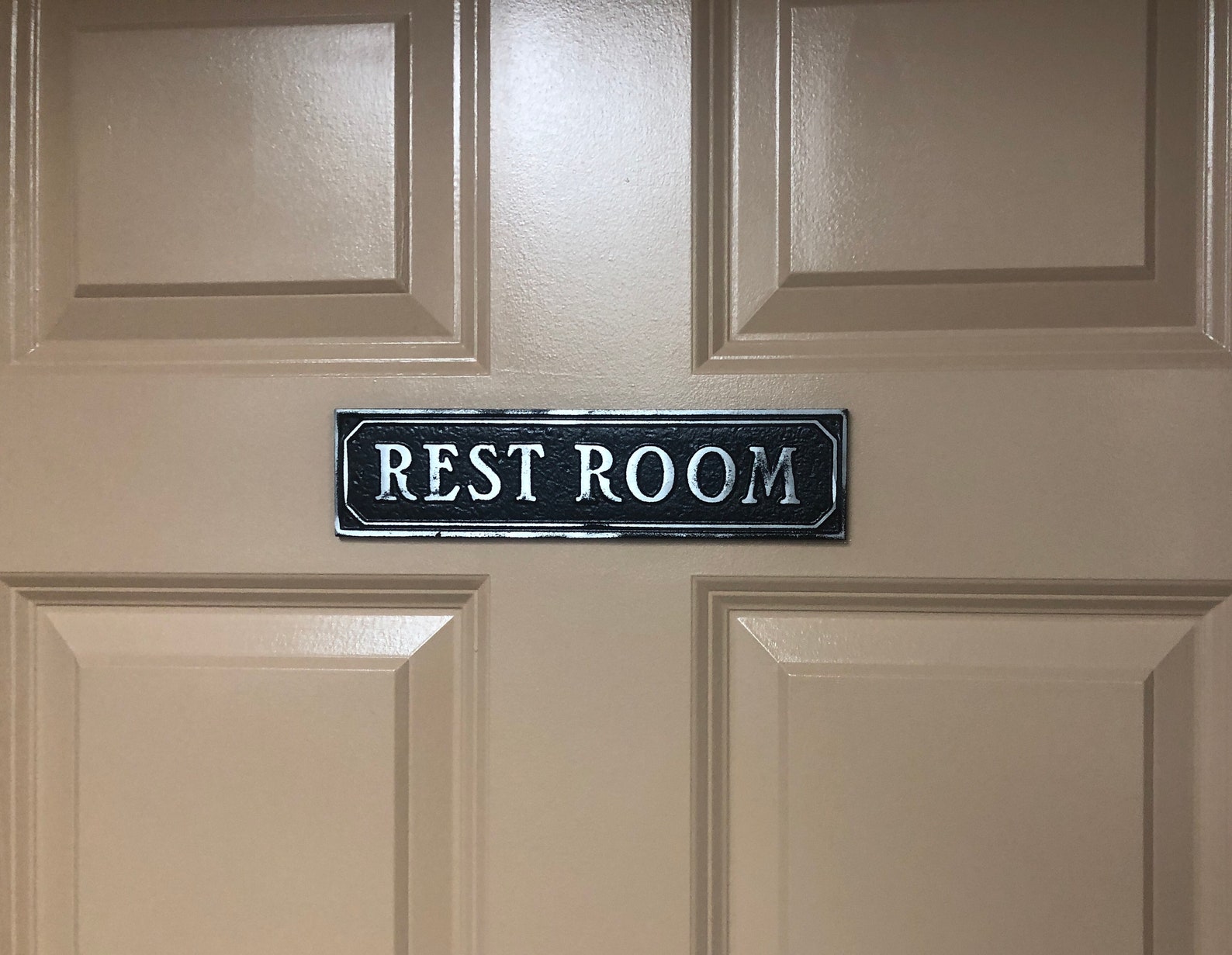 Restroom: Rustic Farmhouse Series Aluminum Sign 9 5/8 X - Etsy