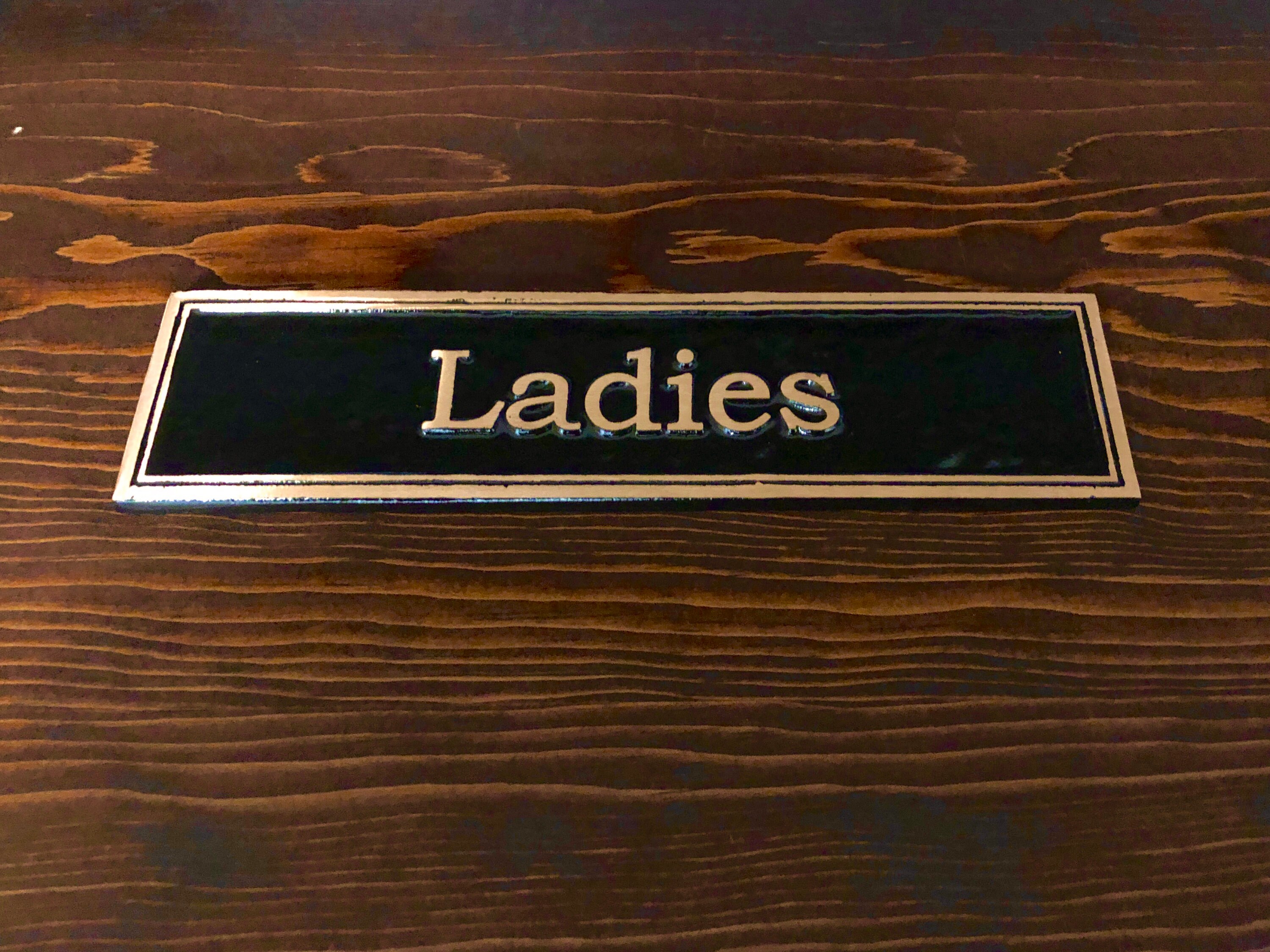 Ladies: Door or Wall Sign Contemporary Series Pure Brass | Etsy