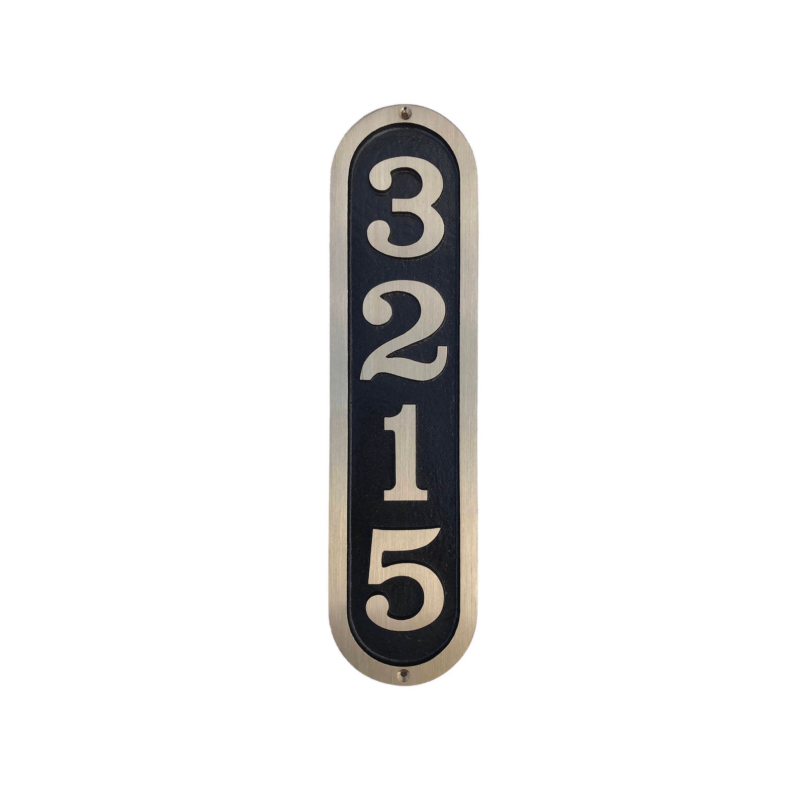 Custom Brass Vertical House Numbers Traditional Arch House - Etsy