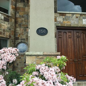 Custom House Numbers: Traditional Albert, 12 3/4" X 9", Oval Aluminum ...