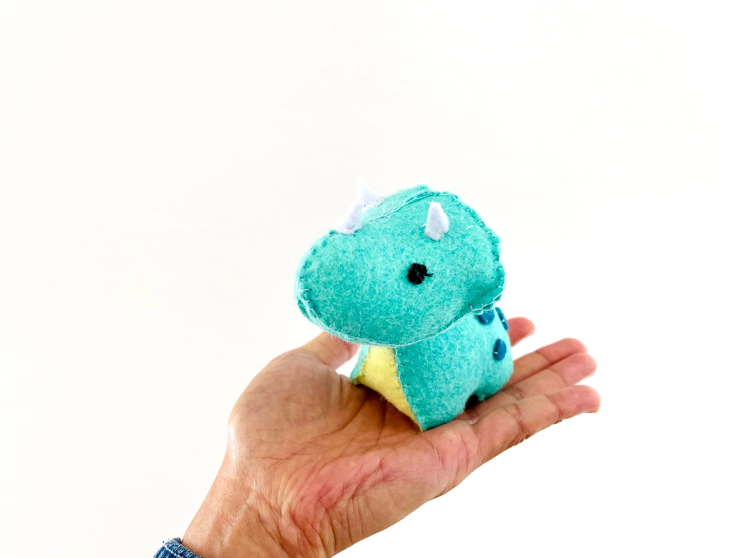 Terry the Triceratops Felt Sewing Pattern / PDF Download / Dinosaur ...