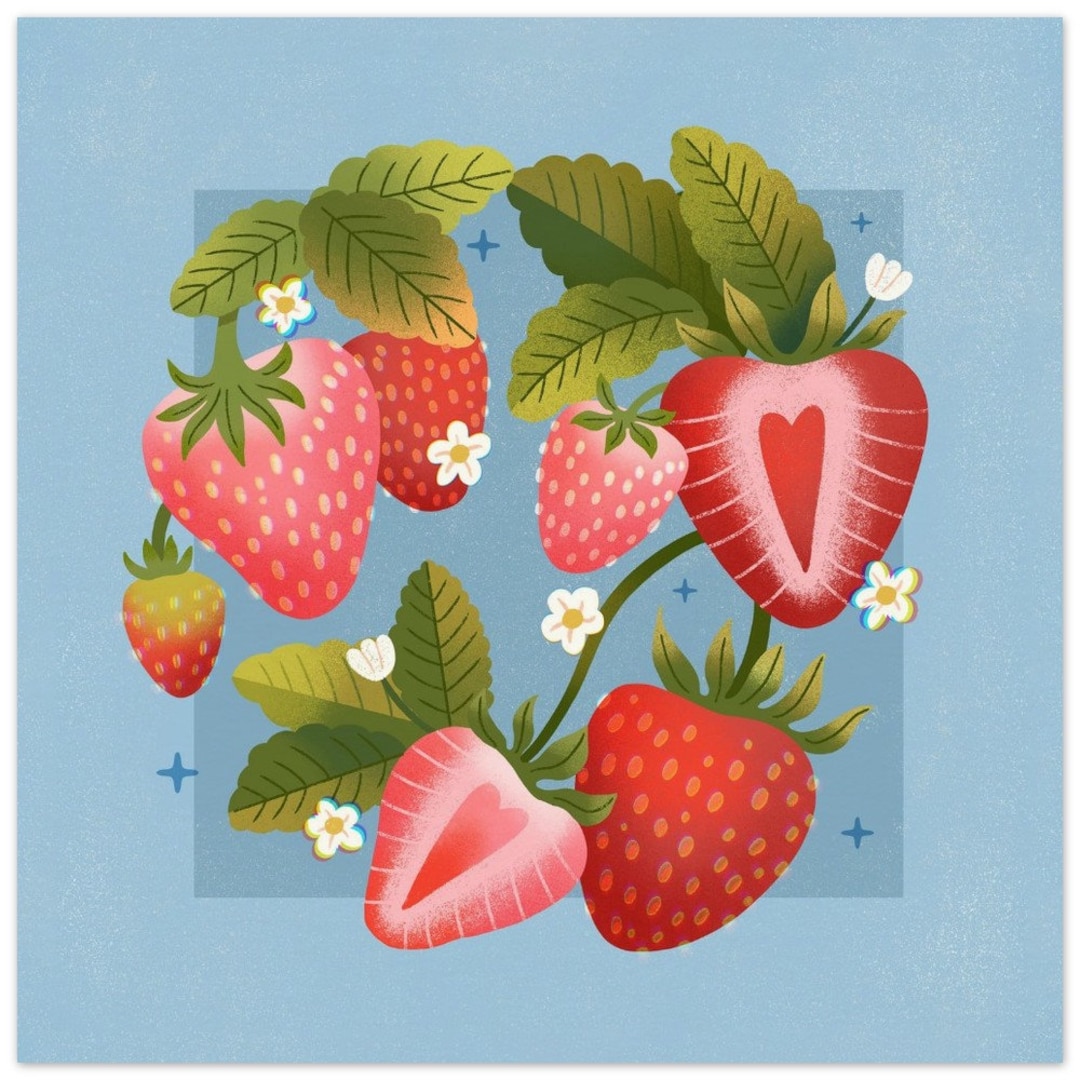 Strawberry Fields Print - Etsy
