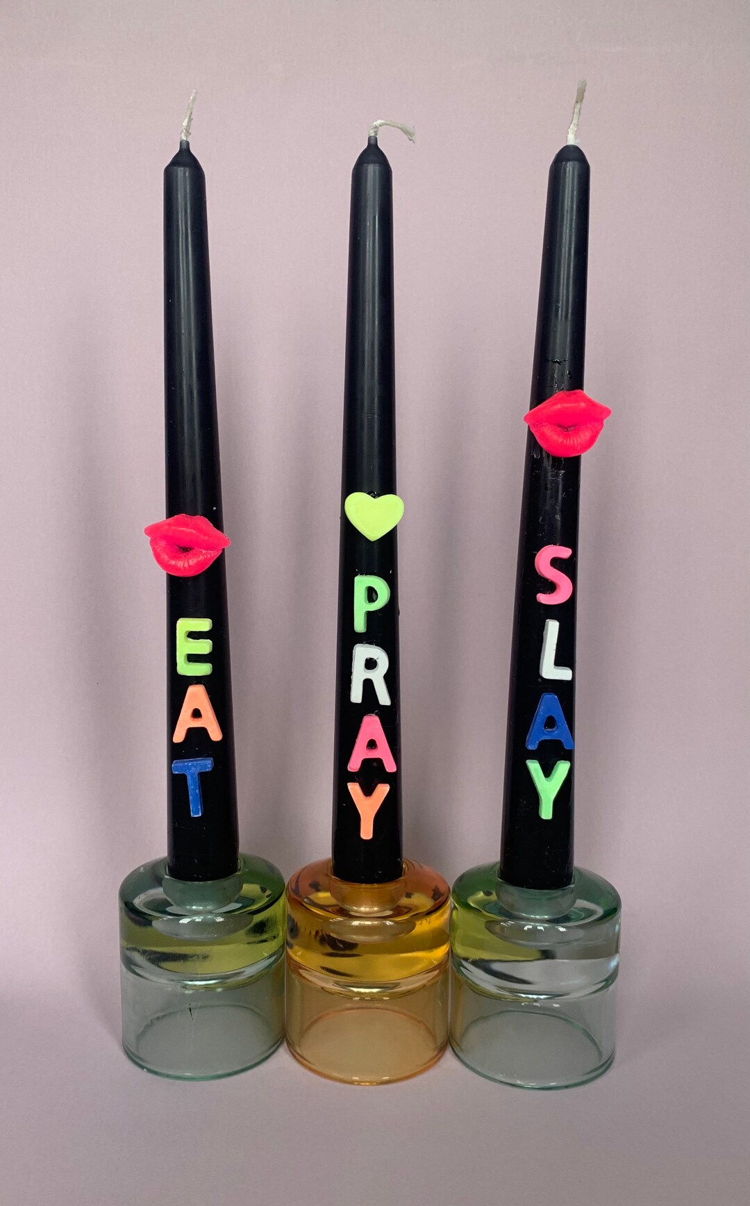 Eat Pray Slay Candles Handmade 25cms Candles - Etsy