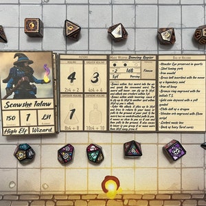 Extra Pack 3 D&D 5e Mini Character Sheet Pages, Pocket Size Digital ...