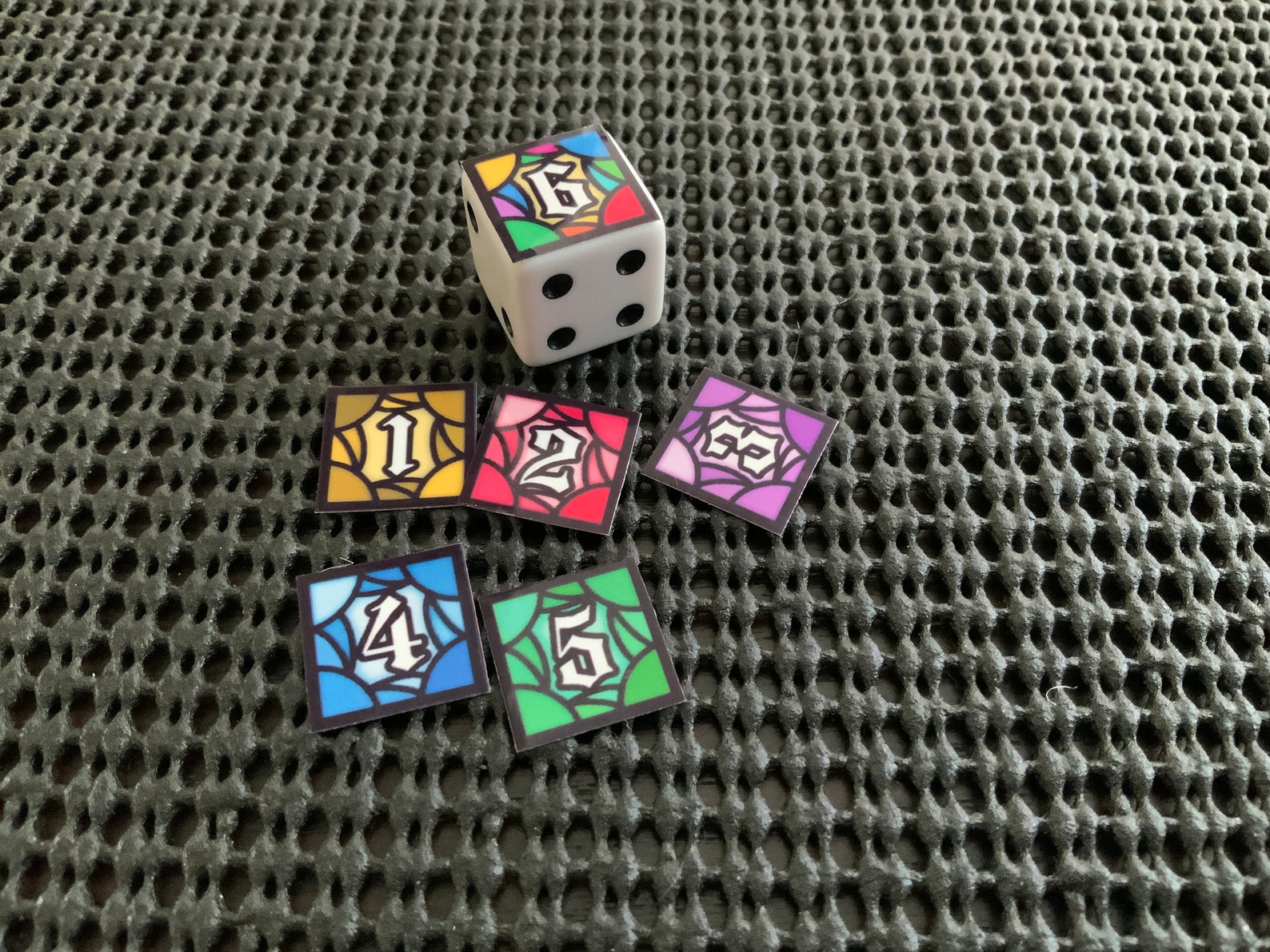 Stained Glass Sticker Dice Set Digital Download - Etsy