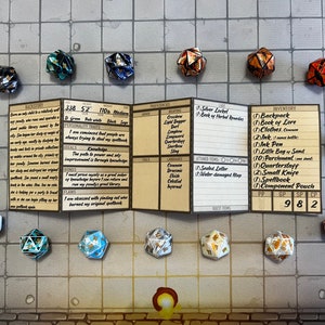 D&D 5e Mini Character Sheet, Pocket Size Digital Download - Etsy