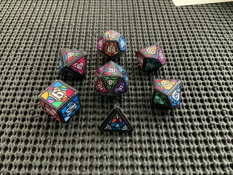 Stained Glass Sticker Dice Set Digital Download - Etsy