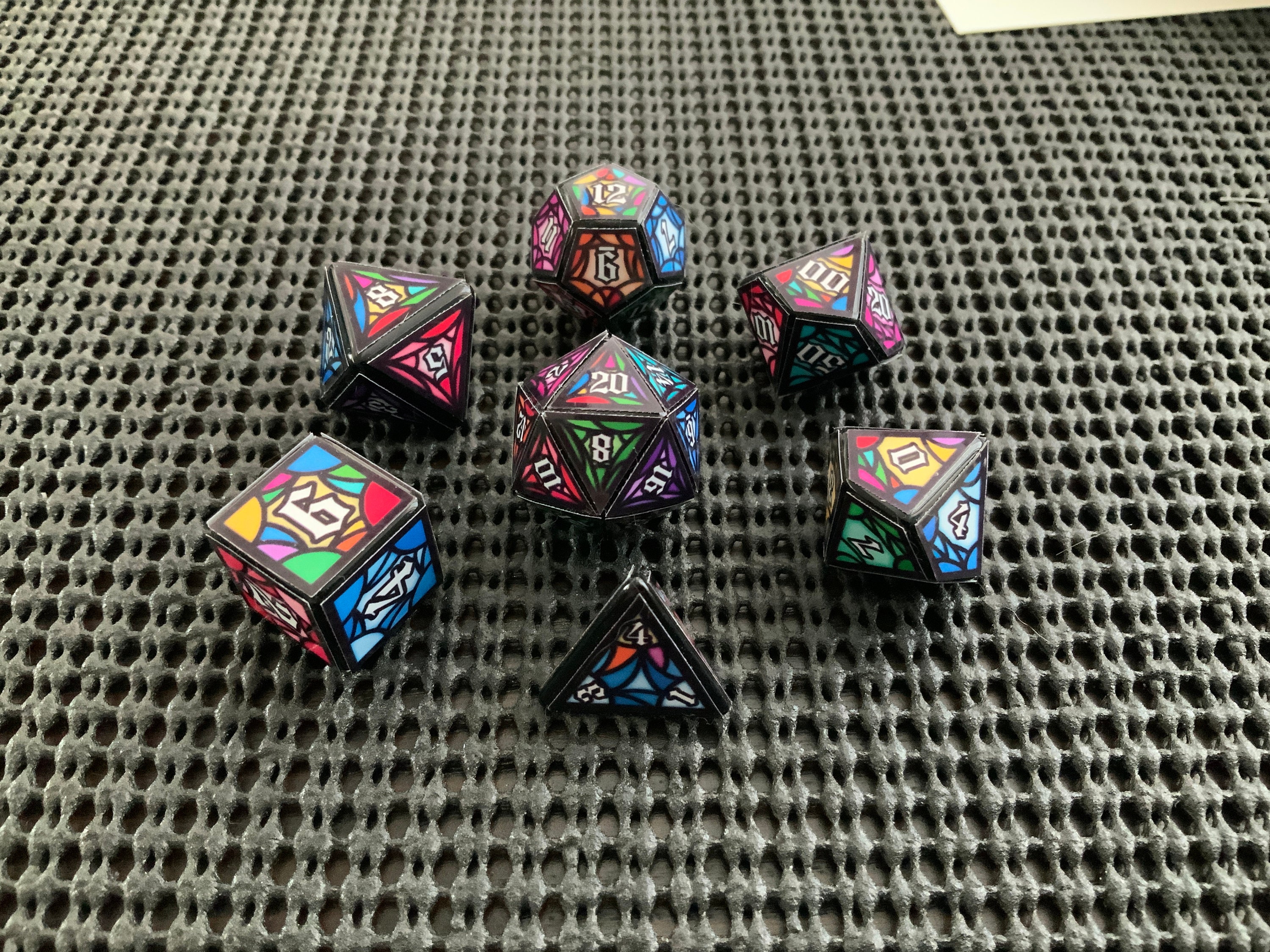 Stained Glass Sticker Dice Set Digital Download - Etsy