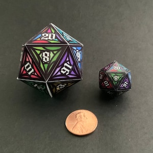 Stained Glass Paper Dice Set Digital Download - Etsy
