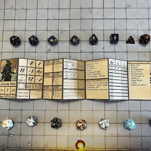 D&D 5e Mini Character Sheet, Pocket Size Digital Download - Etsy