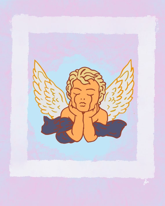 Angel Baby Instant Download Digital 8x10 | Etsy