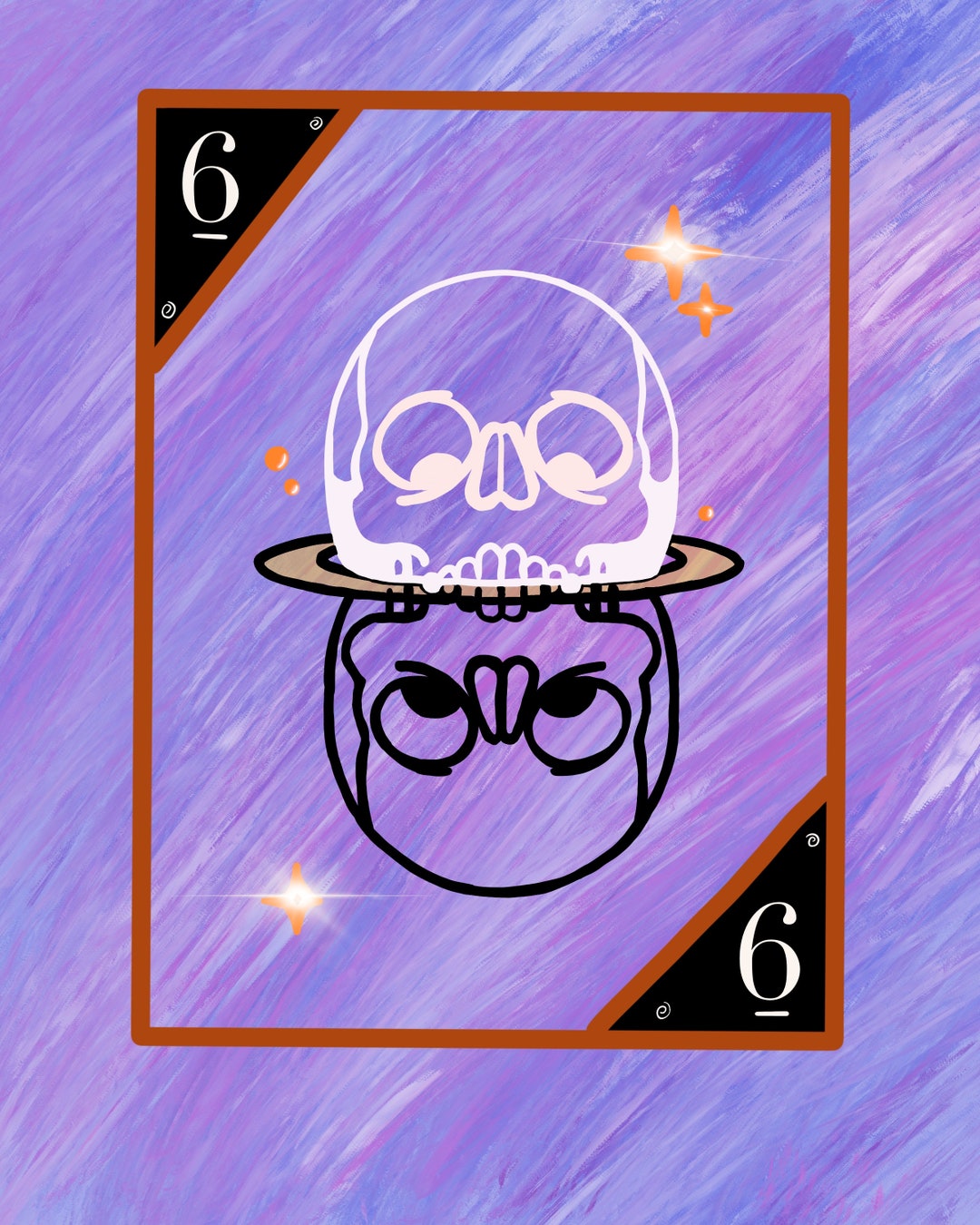 Skull Card Digital Print Instant Download - Etsy