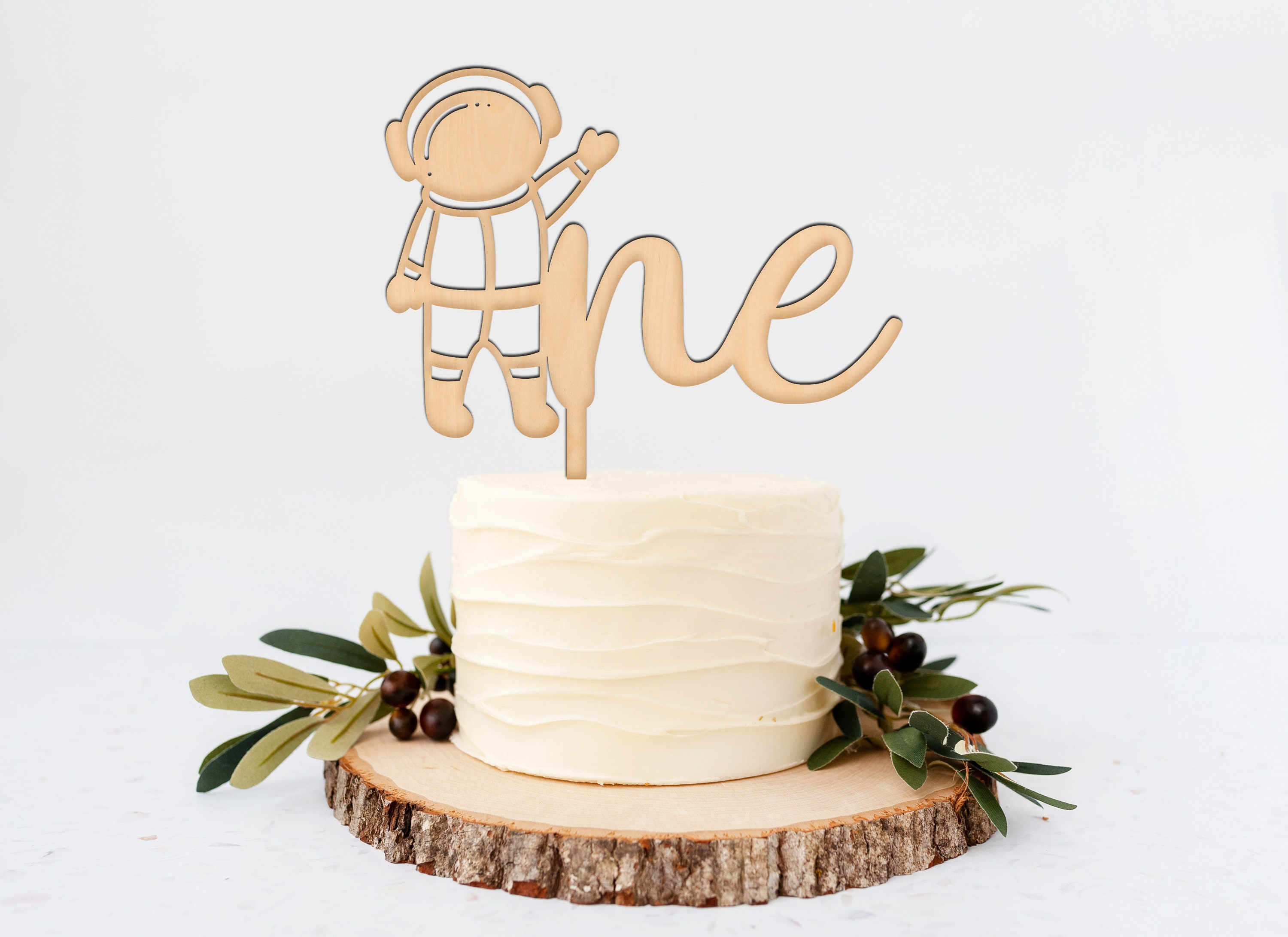 Astronaut One Cake Topper First Trip Around the Sun Cake - Etsy