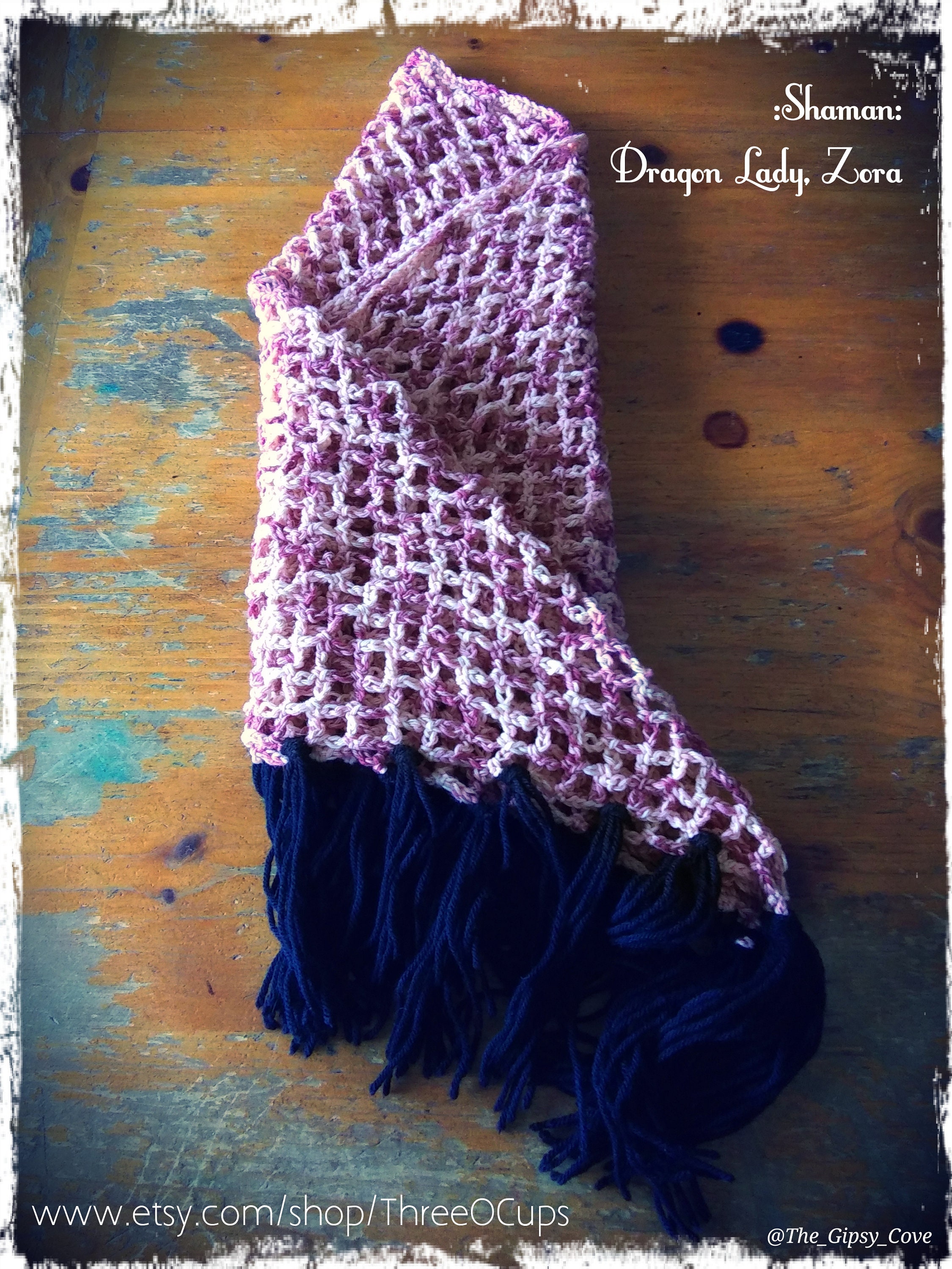 Off Black Cherry: Crocheted Shawl - Etsy