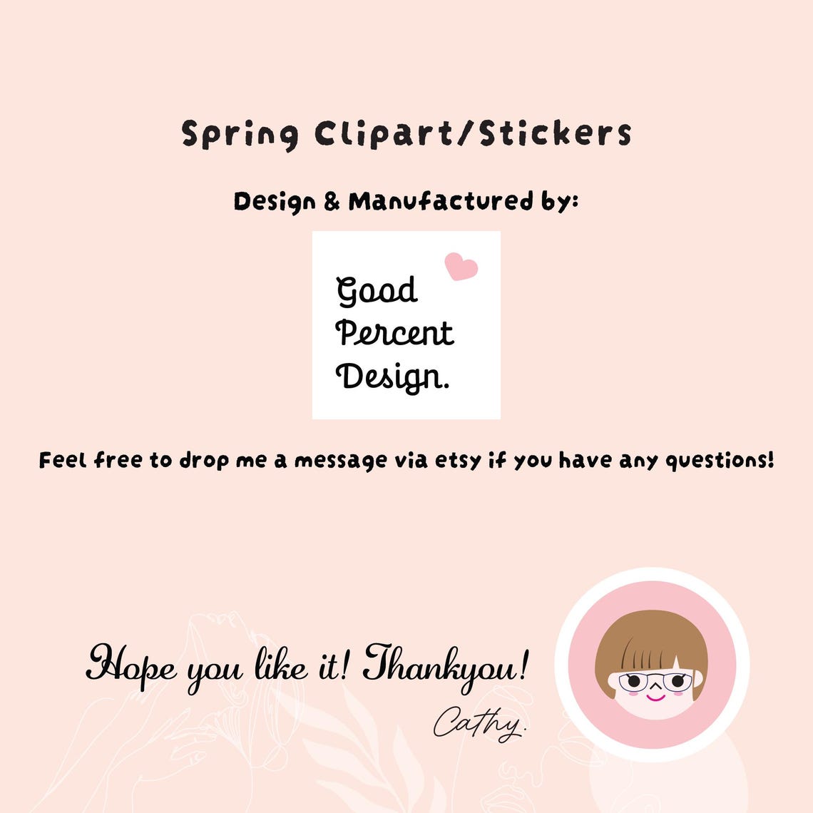 Spring Elements Clipart, Digital Stickers | Season | DIY Crafts | PNG ...