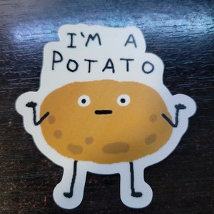 I'm a Potato Sticker - Etsy