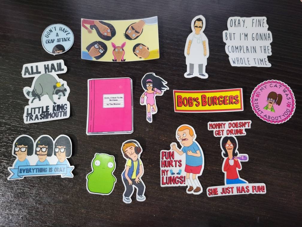 Bob's Burgers Inspired Sticker Pack. - Etsy