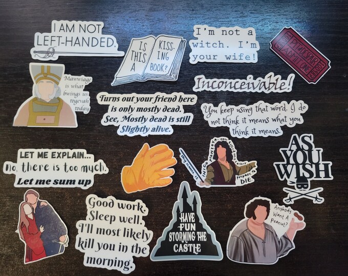 Princess Bride Inspired Sticker Set - Etsy