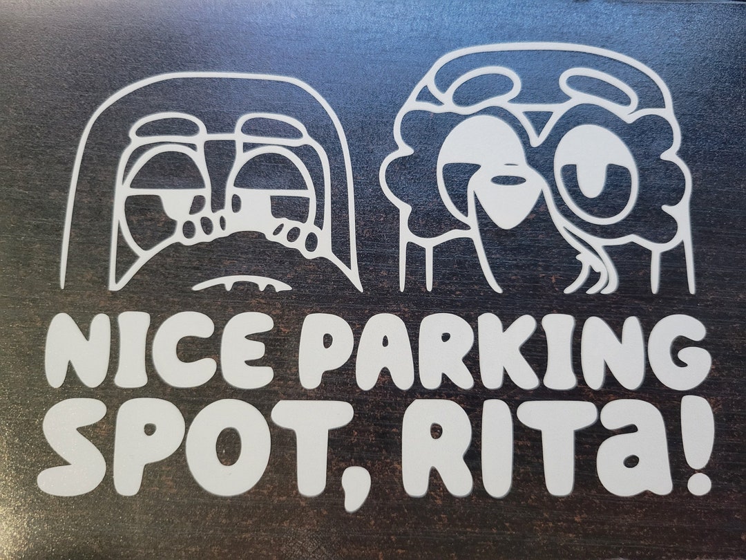 Nice Parking Spot Rita Vinyl Decal - Etsy