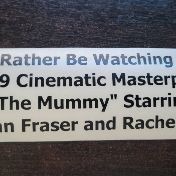 The Mummy Bumper Sticker - Etsy