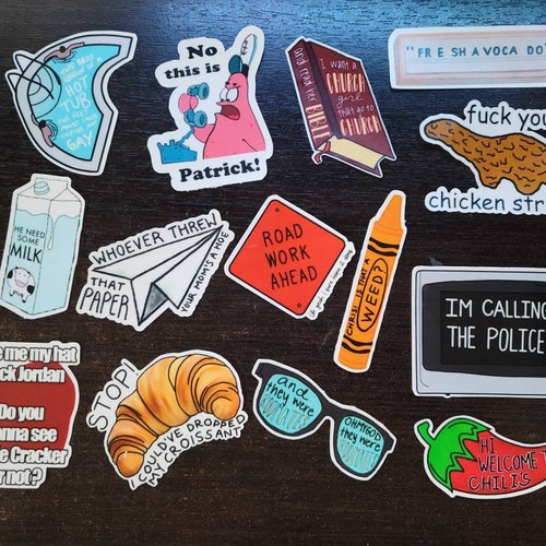 Nostalgic Vine Sticker Pack - Etsy