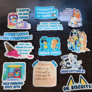 Bluey Stickers - Etsy