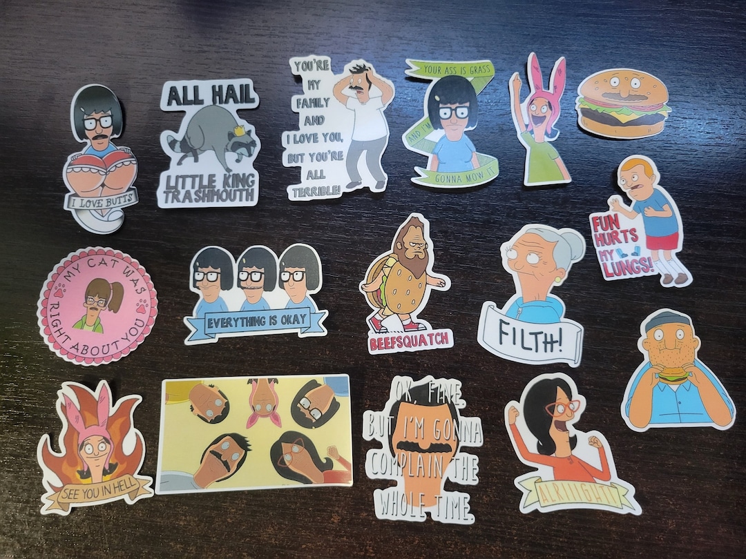 Bob's Burgers Inspired Sticker Pack. - Etsy