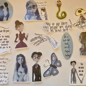 Corpse Bride Inspired Sticker Set - Etsy