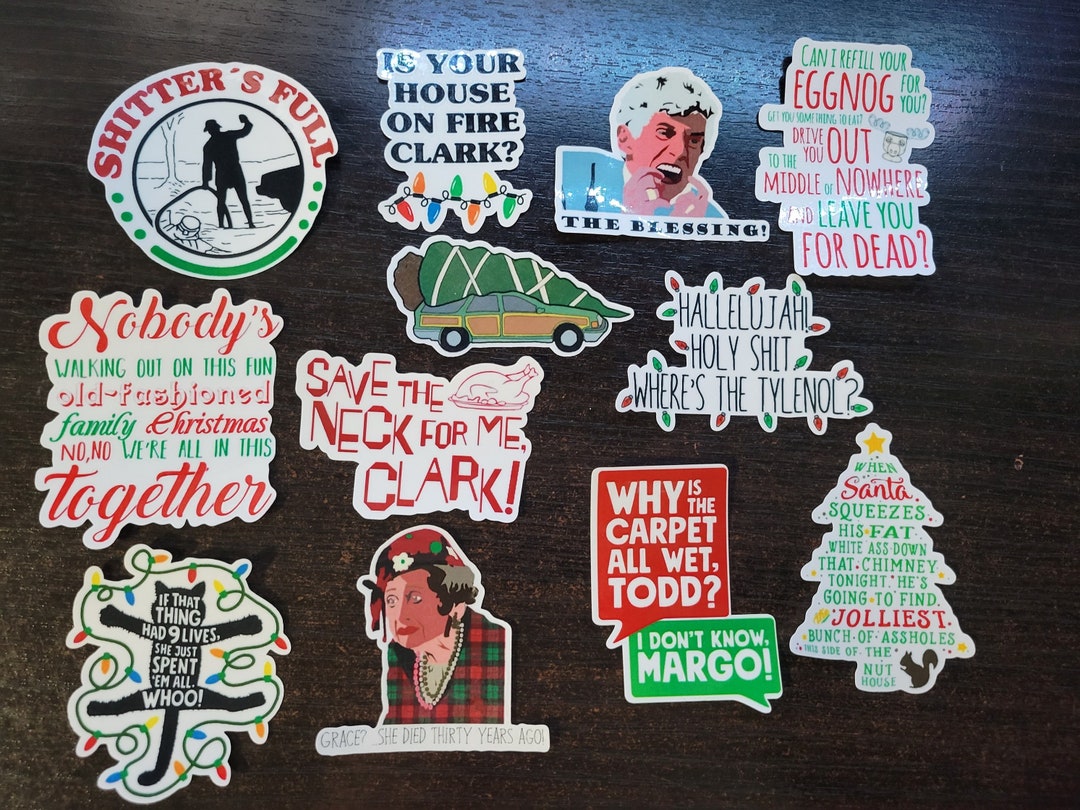 Christmas Vacation Inspired Sticker Set. - Etsy