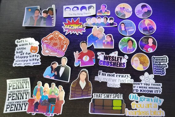 The Big Bang Theory Inspired Sticker Set - Etsy